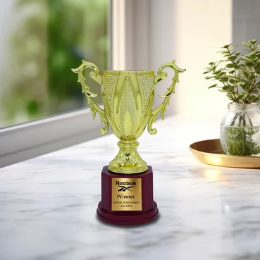 Shop Online Personalized Golden Fiber Office Trophy - Presto