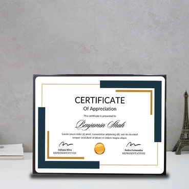 Purchase Personalised Portrait Framed Certificates for event