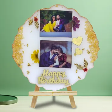 Handmade Resin Art Photo Frame With Stand In India - Presto