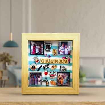 Customized 3D Shadow Box For Male Friends Online - Presto