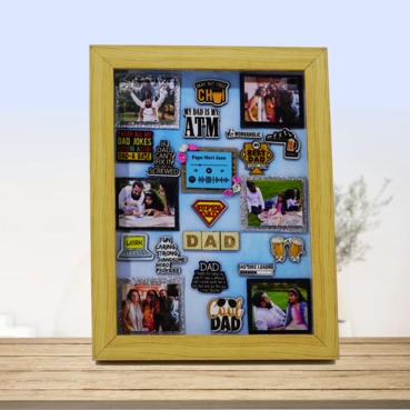Personalised 3D Shadow box Frame For Your Father - Presto
