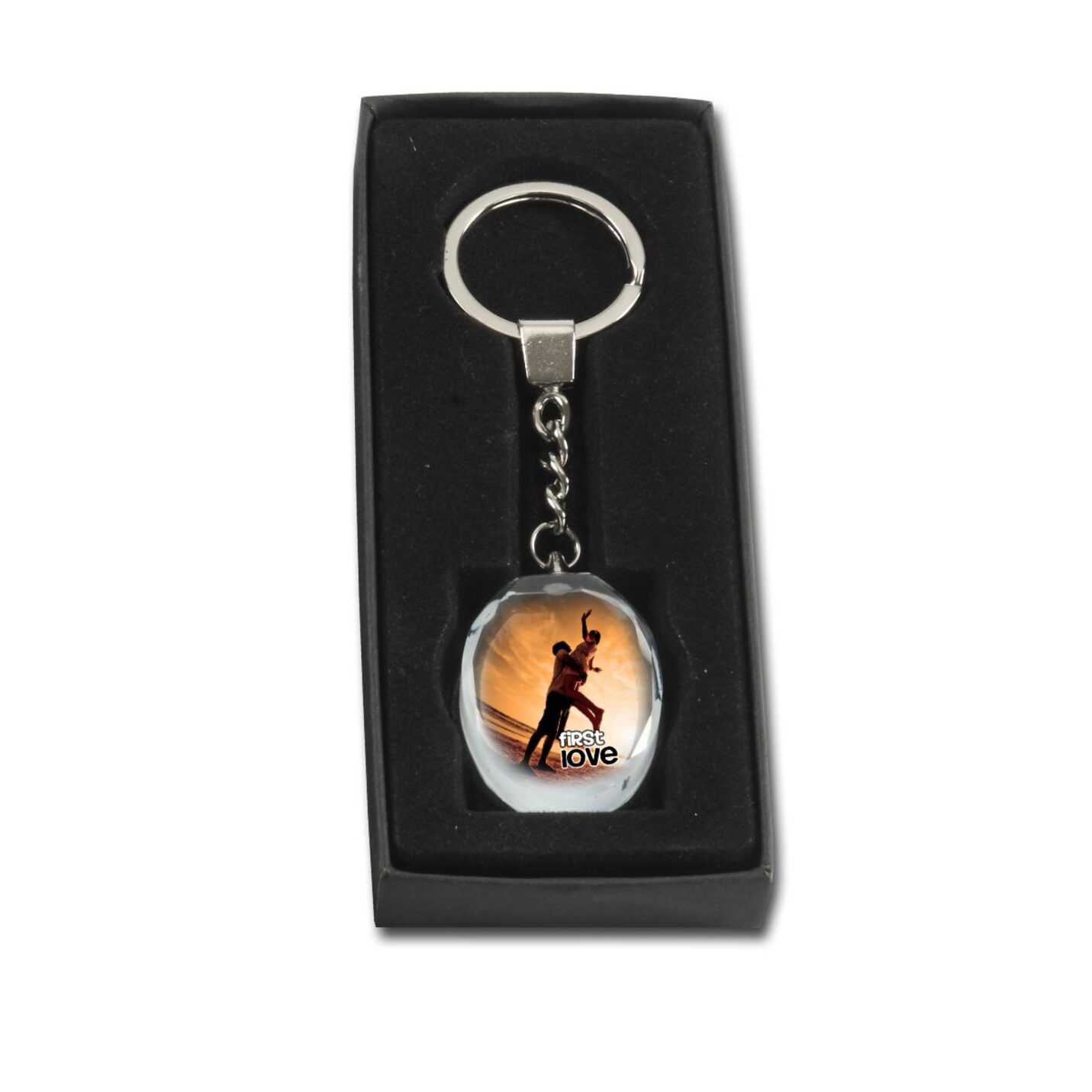 Customised Printable Glass Key Chain Gifts -Presto