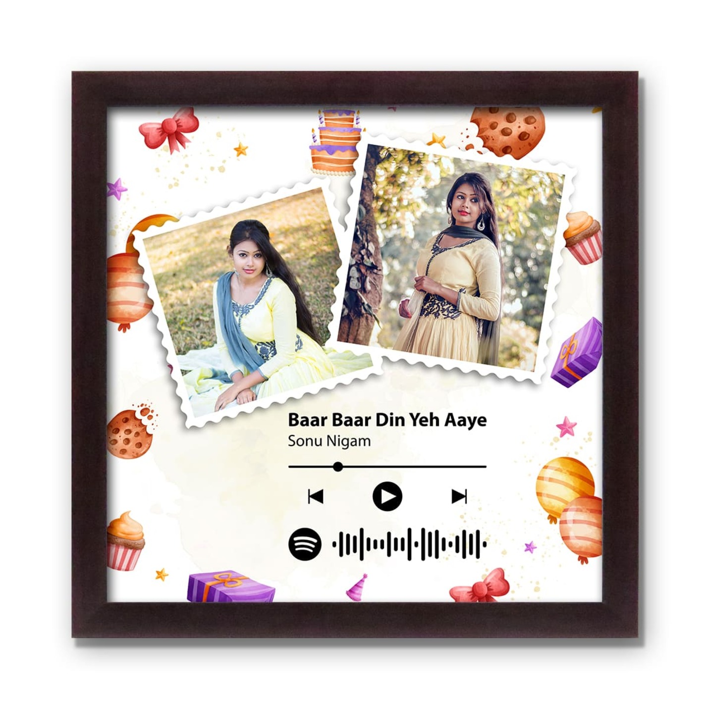 Customised Spotify Music Wall Collage Photo Frame -Presto