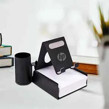 Get Corporate Mobile And Pen Stand With Writing Pad - Presto