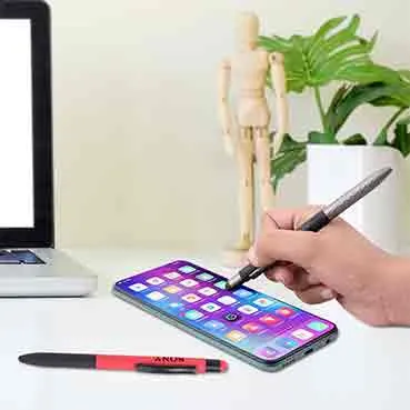 Order Amazing Metal Body Prism Grip Pen With Stylus - Presto